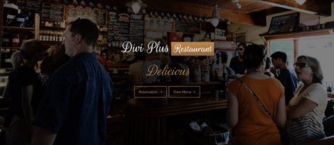 Restaurant-Hero-Section - Divi Plus