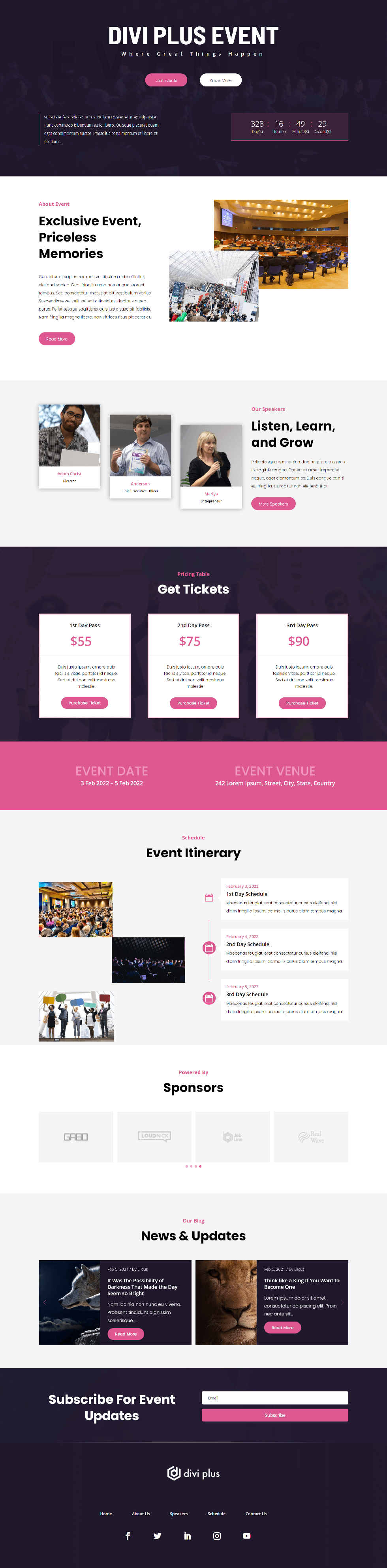 Divi Starter Templates - Divi Plus