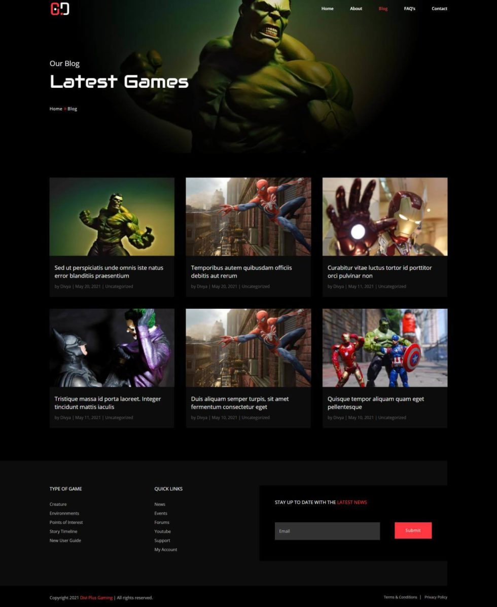 Free Divi Plus Child Theme for the Next-Gen Gamers